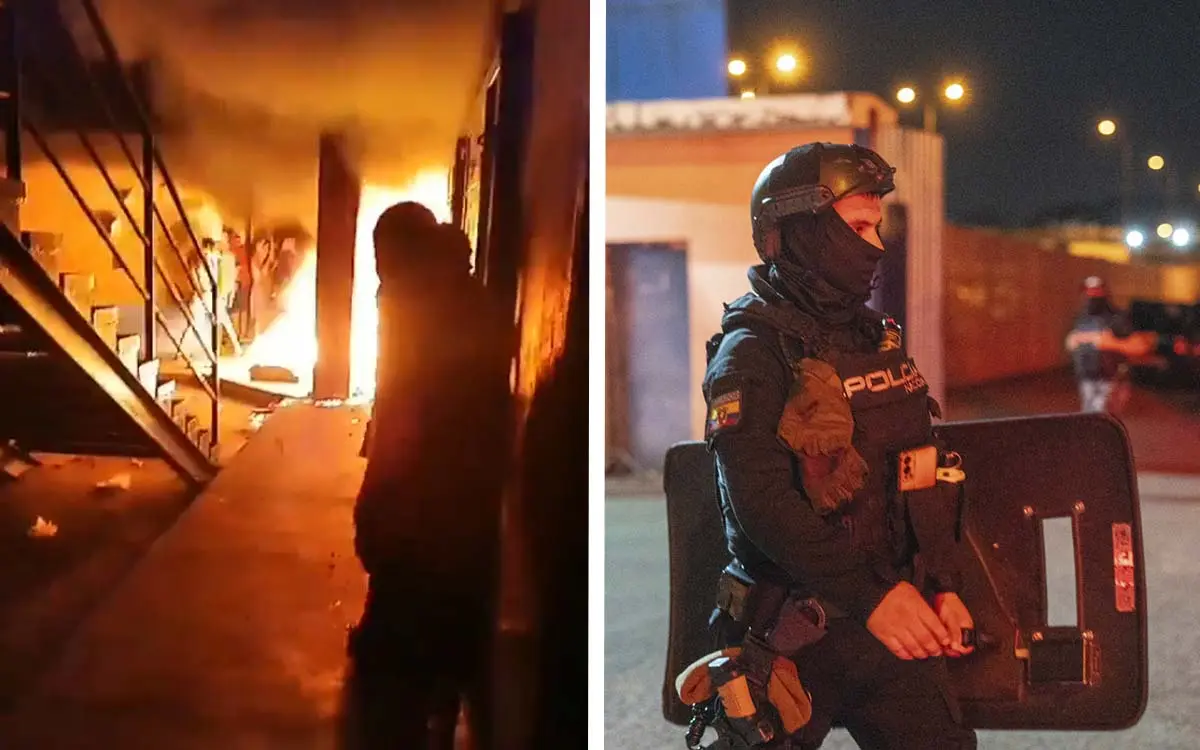 Reportan motín en prisión de Ecuador