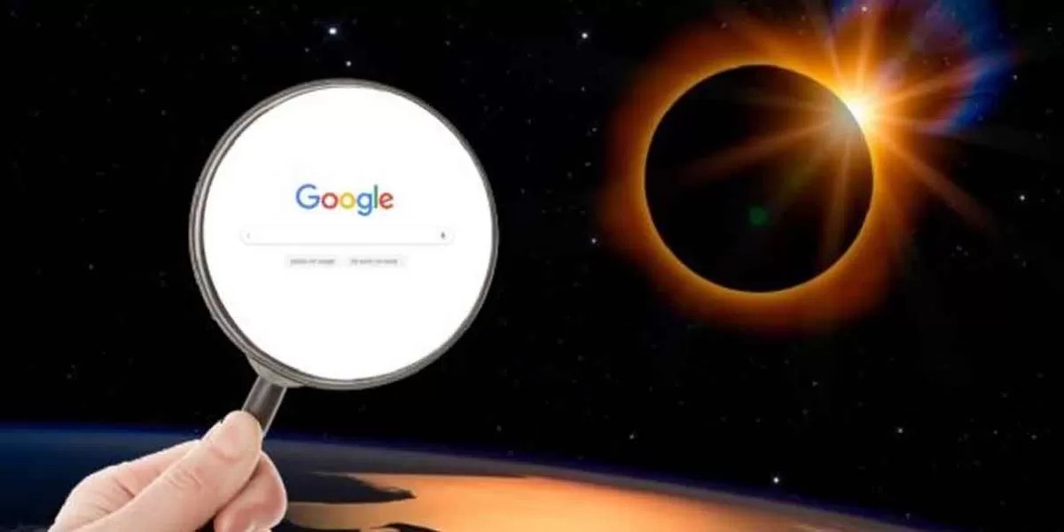 ¿Qué sucede al buscar 'eclipse solar' en Google?