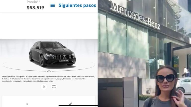 Una actriz mexicana aprovecha error de Mercedes-Benz y compra un auto ...