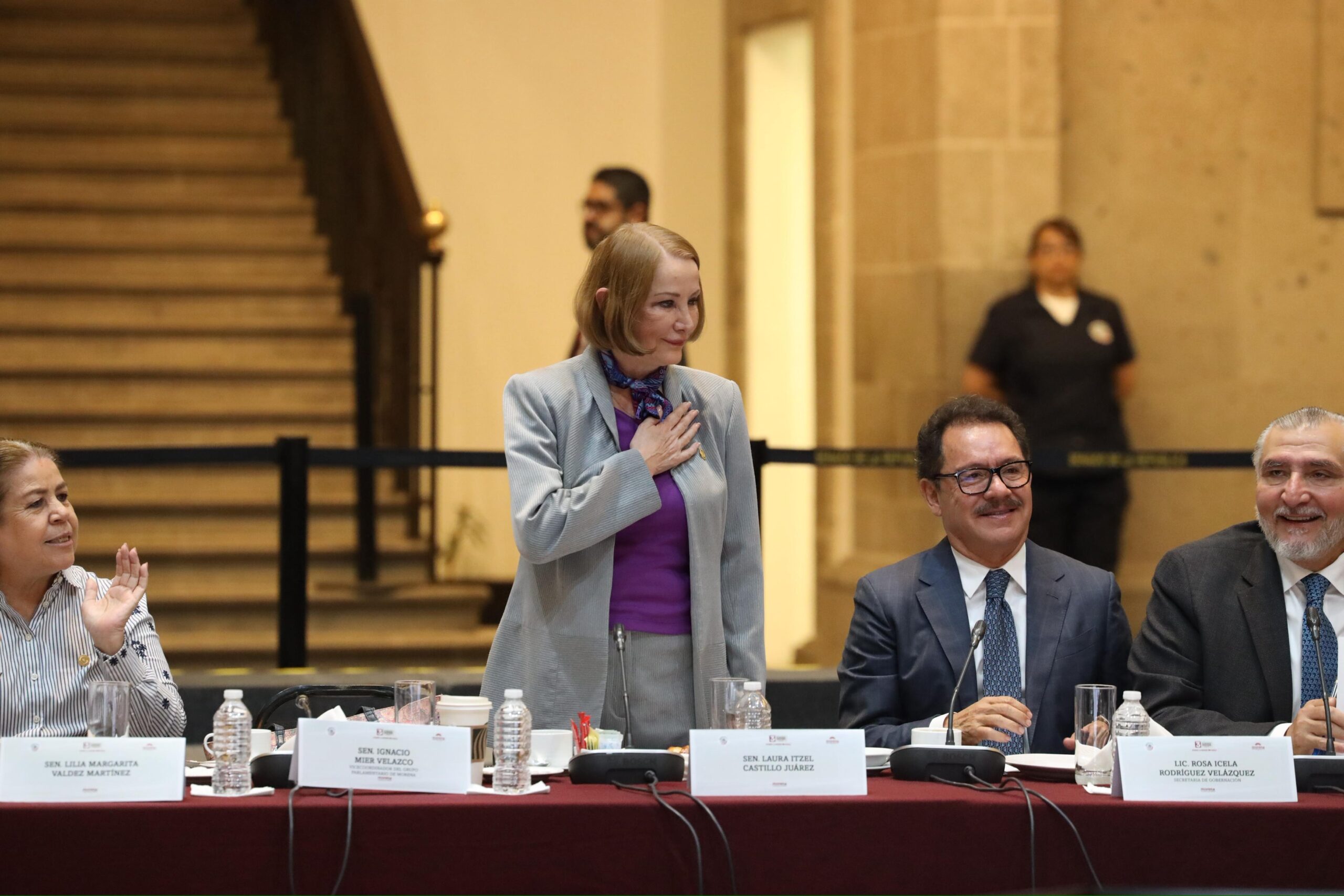 Laura Itzel Castillo como presidenta de la Mesa Directiva del Senado